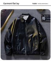 China Black Daily Fabric Hem faux leather jacket wholesale Long Sleeve Autumn 2026 Custom (YY-3228) for sale