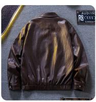 China Black Daily Fabric Hem faux leather jacket wholesale Long Sleeve Autumn 2026 Custom (YY-3228) for sale