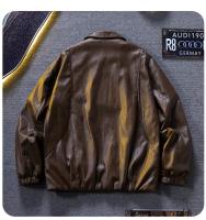 China Zipper Black Daily Fabric Hem faux leather jacket wholesale Long Sleeve Autumn 2026 Custom (YY-3302) for sale