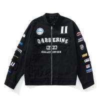 China Round Neck Fabric Hem White Black mens casual leather jackets Long Sleeve Autumn 2026 Custom (YY-26625) for sale