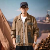 China Daily Fabric Hem Color Block mens casual leather jackets Cotton 100% Long Sleeve Custom (JK729) for sale