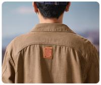 China Daily Fabric Hem Color Block mens casual leather jackets Cotton 100% Long Sleeve Custom (JK729) for sale