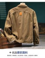 China Regular Daily Fabric Hem Color Block mens casual leather jackets Cotton 100% Long Sleeve Custom (JK729) for sale