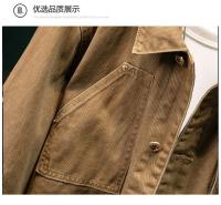 China Regular Daily Fabric Hem Color Block mens casual leather jackets Cotton 100% Long Sleeve Custom (JK729) for sale