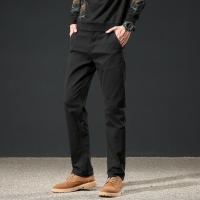 China Daily Washed Mid Waist mens pants wholesale Breathable Black Khaki Custom (P325) for sale