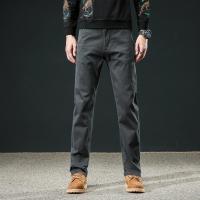 China Daily Washed Mid Waist mens pants wholesale Breathable Black Khaki Custom (P325) for sale