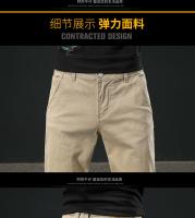 China Daily Washed Mid Waist mens pants wholesale Breathable Black Khaki Custom (P325) for sale