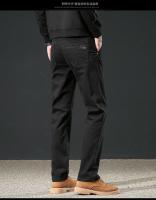 China Daily Washed Mid Waist mens pants wholesale Breathable Black Khaki Custom (P325) for sale
