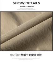 China Daily Washed Mid Waist mens pants wholesale Breathable Black Khaki Custom (P325) for sale