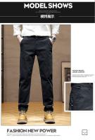 China Basic Daily Washed mens pants wholesale Mid Waist Breathable Custom (P325) for sale