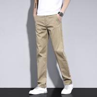 China Youth Trend Daily Washed Mid Waist mens pants wholesale Breathable Black Khaki Custom (P325) for sale