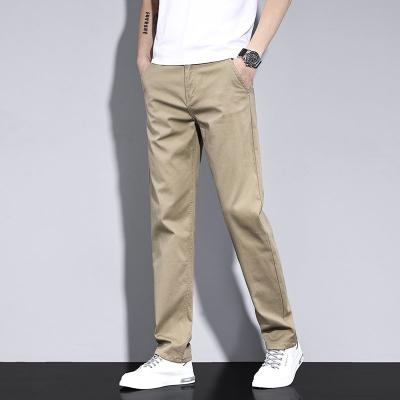 China Youth Trend Daily Washed Mid Waist mens pants wholesale Breathable Black Khaki Custom (P325) for sale