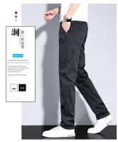 China Youth Trend Daily Washed Mid Waist mens pants wholesale Breathable Black Khaki Custom (P325) for sale