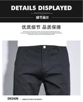China Youth Trend Daily Washed Mid Waist mens pants wholesale Breathable Black Khaki Custom (P325) for sale