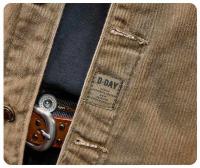 China Lapel Collar Daily Army Green Fabric Hem mens casual leather jackets Cotton 100% Long Sleeve Custom (JK756) for sale