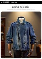 China Daily Washed Long Sleeve french workwear jacket wholesale Autumn 2026 Lapel Collar Custom (JK753) for sale