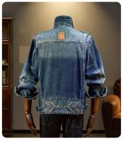 China Daily Washed Long Sleeve french workwear jacket wholesale Autumn 2026 Lapel Collar Custom (JK753) for sale
