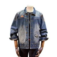 China Polyester 19% Daily Washed Long Sleeve french workwear jacket wholesale Lapel Collar Slash Pocket Custom (JK751) for sale
