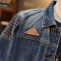 China Polyester 19% Daily Washed Long Sleeve french workwear jacket wholesale Lapel Collar Slash Pocket Custom (JK751) for sale