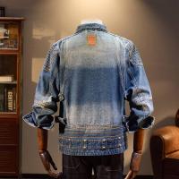 China Polyester 19% Daily Washed Long Sleeve french workwear jacket wholesale Lapel Collar Slash Pocket Custom (JK751) for sale
