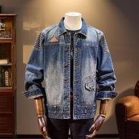 China Polyester 19% Daily Washed Long Sleeve french workwear jacket wholesale Lapel Collar Slash Pocket Custom (JK751) for sale