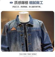 China Polyester 19% Daily Washed Long Sleeve french workwear jacket wholesale Lapel Collar Slash Pocket Custom (JK751) for sale