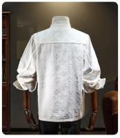 China White Daily Washed french workwear jacket wholesale Fabric Hem Cotton 100% Custom (JK739) for sale