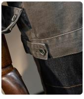 China Daily Fabric Hem Cotton 100% mens casual leather jackets Long Sleeve Multi Pocket Custom (CK730) for sale