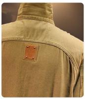 China Casual Style Daily Fabric Hem Color Block french workwear jacket wholesale Cotton 100% Long Sleeve Custom (JK729) for sale