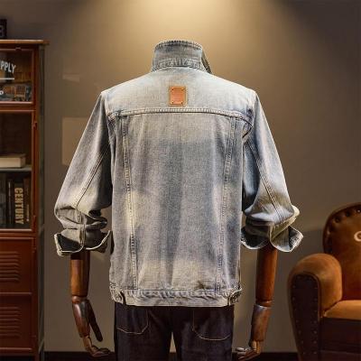 China Urban Fashion Daily Washed Long Sleeve french workwear jacket wholesale Lapel Collar Vintage Color Custom (JK713) for sale