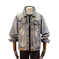 China Urban Fashion Daily Washed Long Sleeve french workwear jacket wholesale Lapel Collar Vintage Color Custom (JK713) for sale