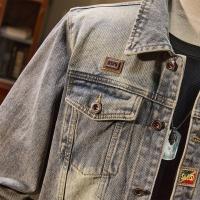 China Urban Fashion Daily Washed Long Sleeve french workwear jacket wholesale Lapel Collar Vintage Color Custom (JK713) for sale