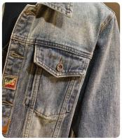 China Urban Fashion Daily Washed Long Sleeve french workwear jacket wholesale Lapel Collar Vintage Color Custom (JK713) for sale