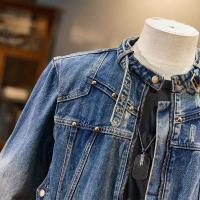 China Washed Solid Color Youth Trend french workwear jacket wholesale Long Sleeve Lapel Collar Custom (JK712) for sale