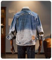 China Washed Solid Color Youth Trend french workwear jacket wholesale Long Sleeve Lapel Collar Custom (JK712) for sale