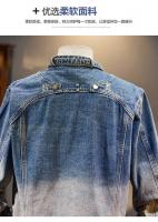 China Washed Solid Color Youth Trend french workwear jacket wholesale Long Sleeve Lapel Collar Custom (JK712) for sale