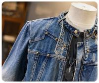 China Washed Solid Color Youth Trend french workwear jacket wholesale Long Sleeve Lapel Collar Custom (JK712) for sale