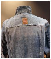 China Daily Fabric Hem Long Sleeve biker jacket wholesale Lapel Collar Vintage Color Custom (JK711) for sale