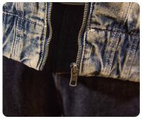 China Washed Youth Trend Long Sleeve mens denim jacket wholesale Lapel Collar Vintage Color Custom (JK709) for sale