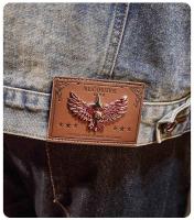 China Vintage Color Washed Fabric Hem Embroidered french workwear jacket wholesale Solid Color Youth Trend Custom (JK543) for sale