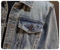 China Daily Washed Long Sleeve mens casual leather jackets Lapel Collar Vintage Color Custom (JK532) for sale