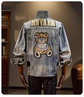 China Daily Washed Long Sleeve mens casual leather jackets Lapel Collar Vintage Color Custom (JK532) for sale