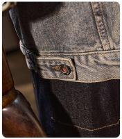 China Daily Washed Long Sleeve mens casual leather jackets Lapel Collar Vintage Color Custom (JK532) for sale