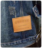 China Urban Fashion Blue Daily Washed mens denim jacket wholesale Long Sleeve Lapel Collar Custom (JK530) for sale