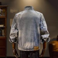 China Washed Long Sleeve Lapel Collar french workwear jacket wholesale Vintage Color Polyester 19% Custom (JK527) for sale