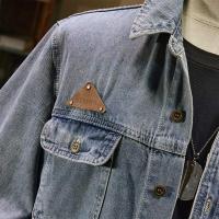 China Blue Solid Color Youth Trend mens casual leather jackets Long Sleeve Lapel Collar Custom (CS006) for sale