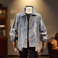 China Daily Washed Long Sleeve mens wholesale dress shirts Lapel Collar Urban Fashion Custom (CS012) for sale