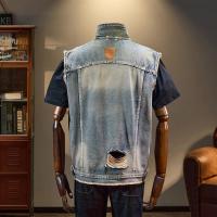 China Washed Solid Color Youth Trend mens casual leather jackets Lapel Collar Regular Custom (MG579) for sale