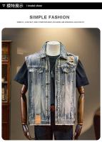 China Washed Solid Color Youth Trend mens casual leather jackets Lapel Collar Regular Custom (MG579) for sale