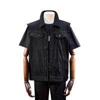China Basic White Black Cotton 100% wholesale denim vest for Summer 2026 Metal Accent Custom (MJ580) for sale